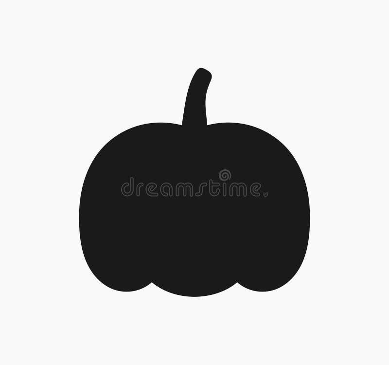 Pumpkin icon symbol stock vector. Illustration of ripe - 262838237