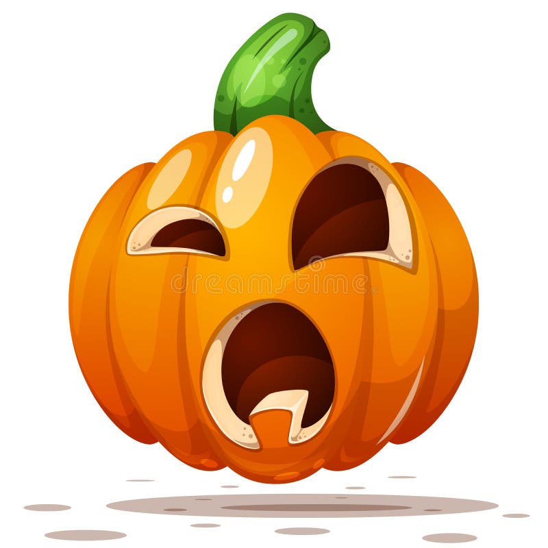 Pumpkin Illustration. Horror, Fear, Happy Halloween. Stock Vector ...