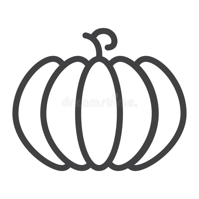Pumpkin Line and Glyph Icon, Gourd and Autumn, Squash Sign, Vector ...