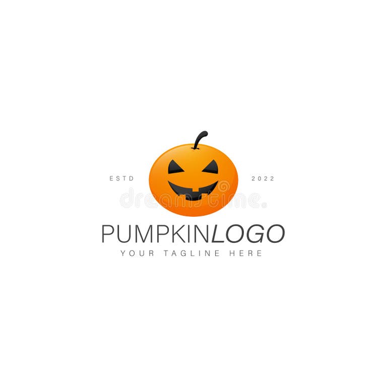 Pumpkin Logo Design Icon Illustration Stock Vector - Illustration of ...