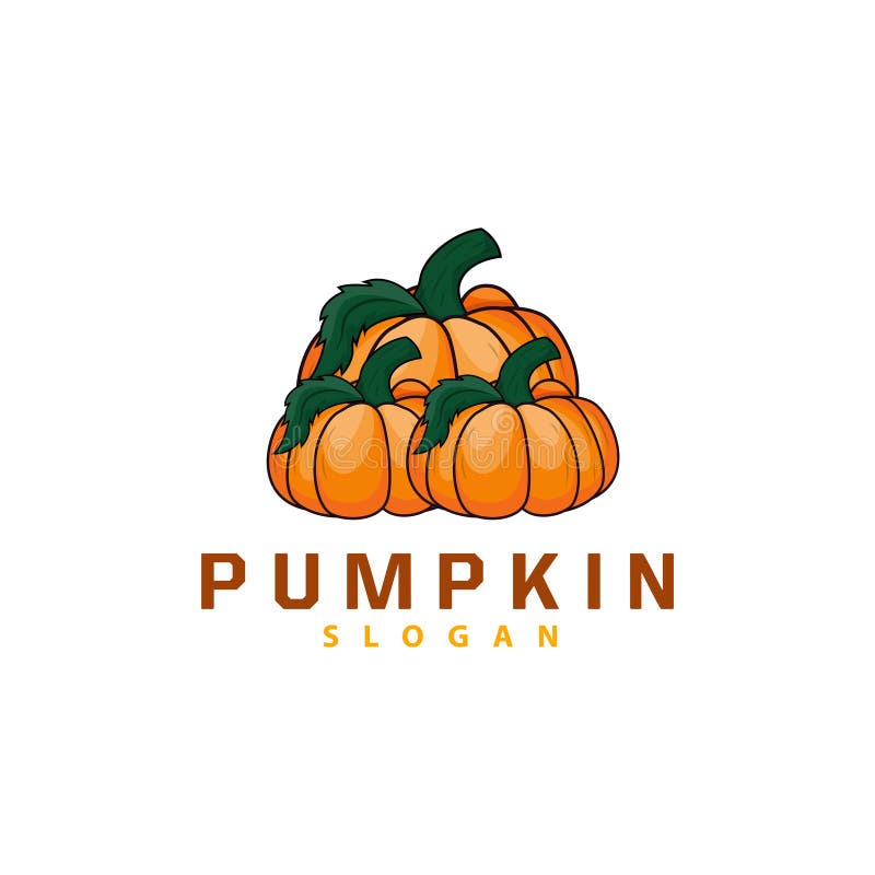 Pumpkin Logo Premium Vegetable Fruit Design Simple Minimalist Template ...