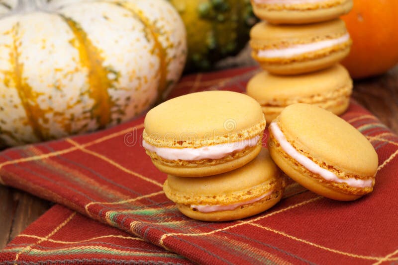 Pumpkin Macaroons stock photo. Image of dessert, macaroons - 44042944