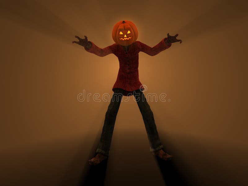 Pumpkin Man stock illustration. Illustration of jack - 16255966