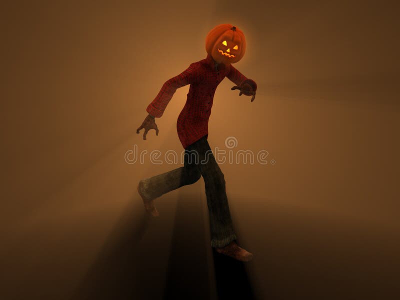 Pumpkin Man stock illustration. Illustration of jack - 16255987