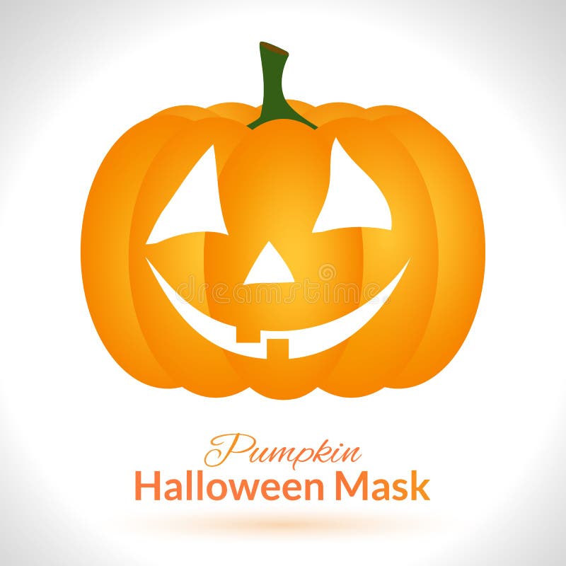 Pumpkin mask stock vector. Illustration of mask, banner - 101015412