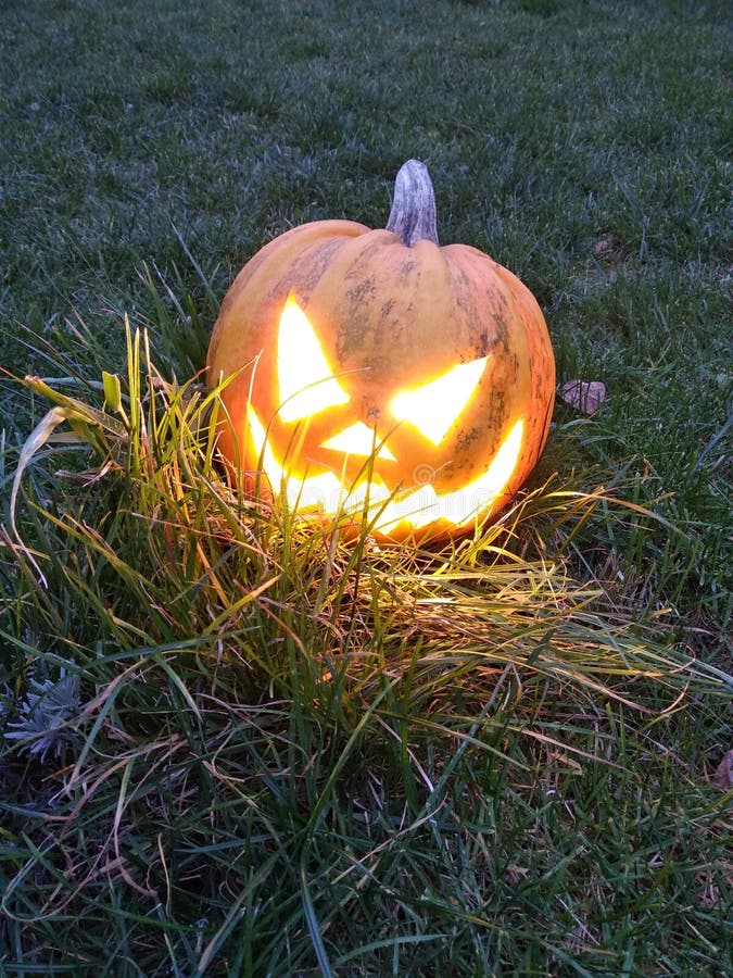 Pumpkin is a Monster on Helovin Stock Photo - Image of carved, monster ...