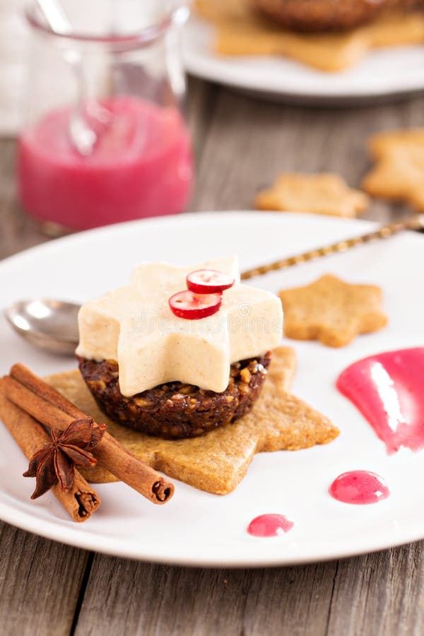 Pumpkin Parfait with Spices on Gingerbread Stock Image - Image of ...