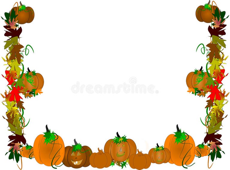 Pumpkin Patch Border Frame Stock Illustrations – 422 Pumpkin Patch ...