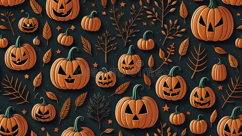Pumpkin Patterns Pattern Halloween Wallpaper Desktop Background High ...