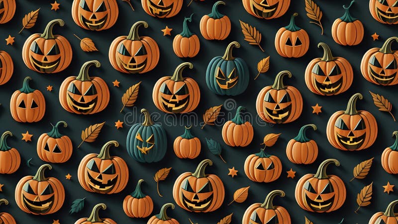 Pumpkin Patterns Pattern Halloween Wallpaper Desktop Background High ...