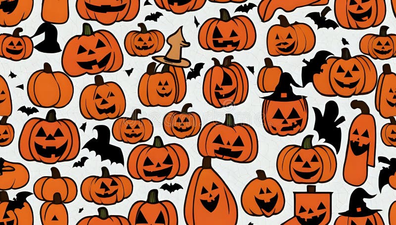 Pumpkin Patterns Pattern Halloween Wallpaper Desktop Background High ...