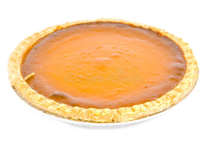 Pumpkin pie stock image. Image of filling, edible, baked - 3684293
