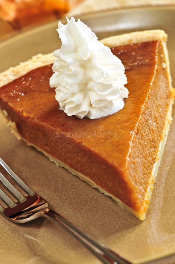Pumpkin Pie Slice - Vertical Stock Image - Image of gourd, dessert: 302587