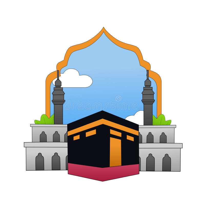 The Kabbah: Heart of Islamic Pilgrimage Stock Vector - Illustration of ...