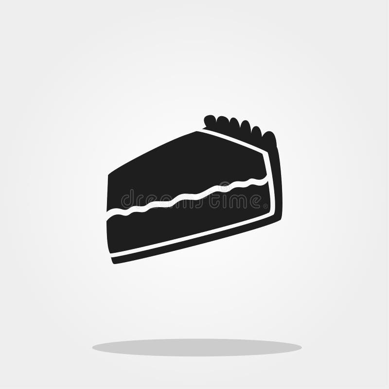 Pumpkin Pie Slice Cute Icon in Trendy Flat Style Isolated on Color ...