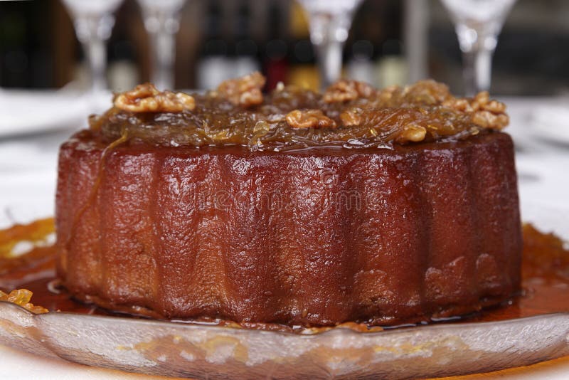 Pumpkin pudding with nuts stock photo. Image of bake - 23913688