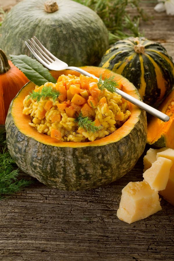 Pumpkin risotto stock photo. Image of parmesan, lunch - 20444008
