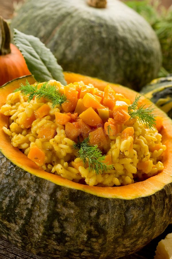 Pumpkin risotto stock photo. Image of parmesan, lunch - 20444008
