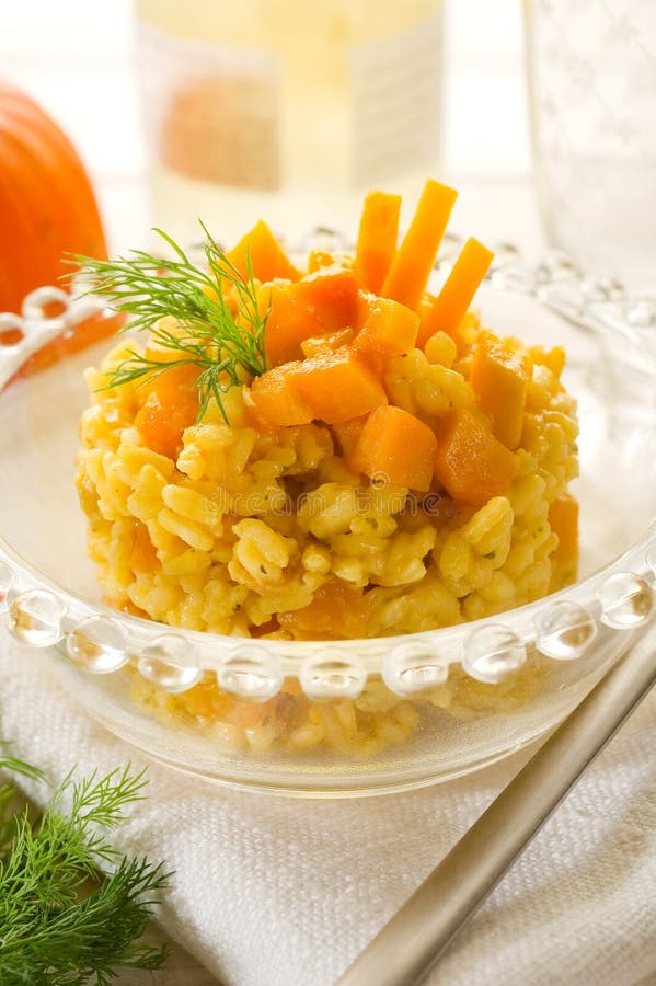 Pumpkin risotto stock photo. Image of parmesan, lunch - 20444008