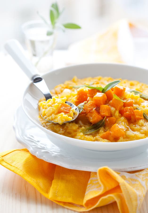Pumpkin risotto stock image. Image of fresh, lunch, italian - 25610967
