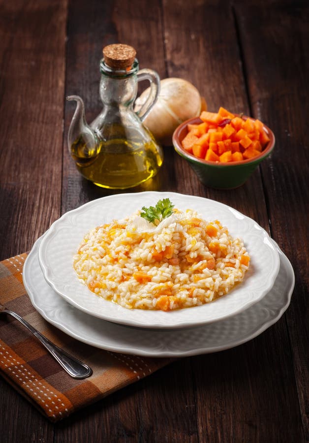 Pumpkin Risotto stock image. Image of traditional, rustic - 27196095