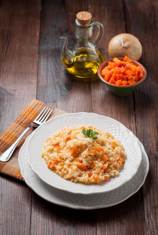 Pumpkin Risotto stock image. Image of risotto, italy - 27196159
