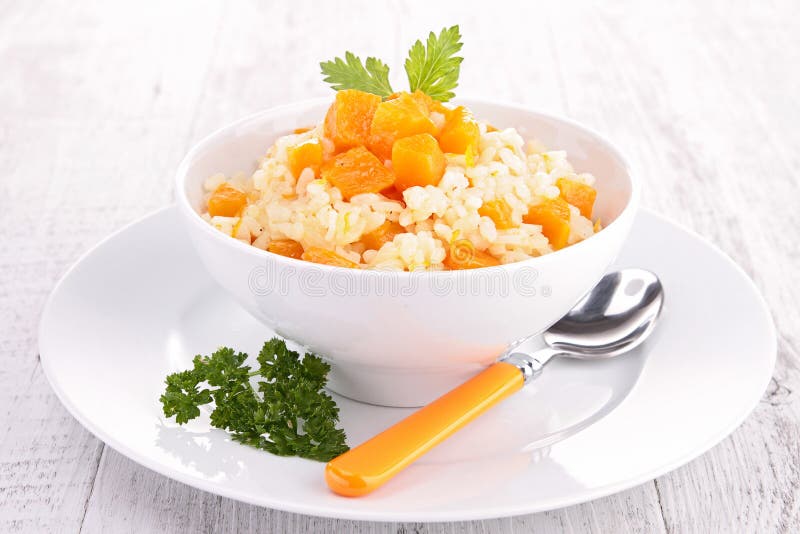Pumpkin risotto stock image. Image of meal, cooked, risotto - 34413189