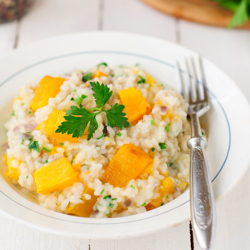 Pumpkin risotto stock photo. Image of parmesan, lunch - 20444008