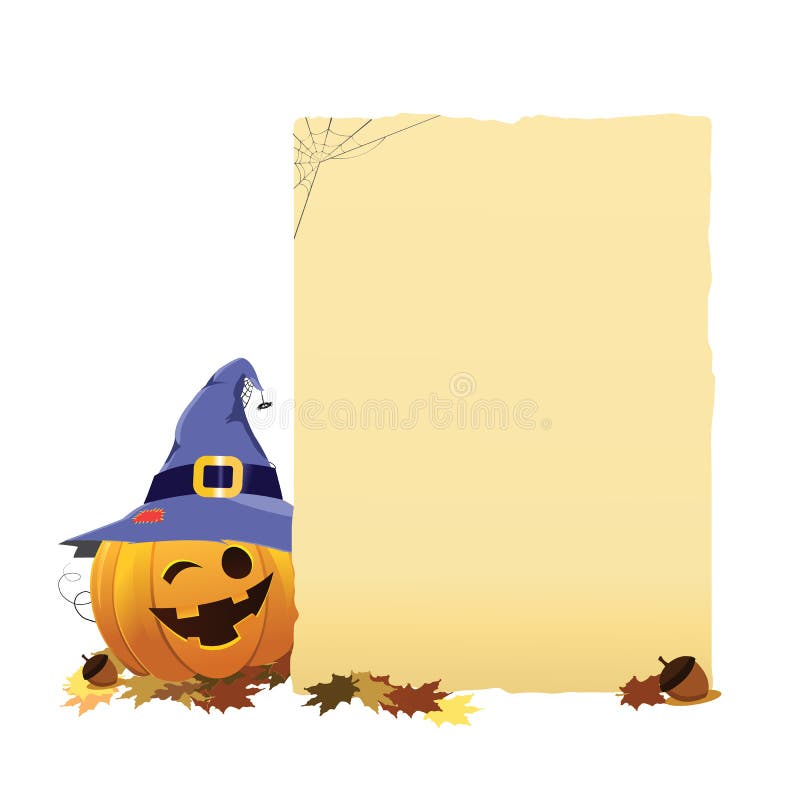 Pumpkin s Message stock vector. Illustration of harvest - 33760295