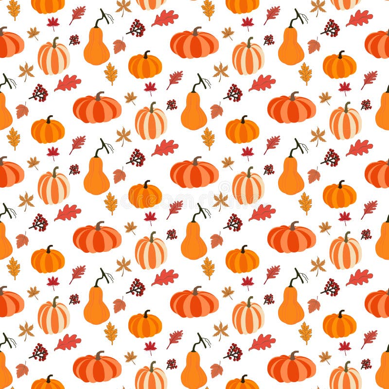 Pumpkin seamless pattern stock vector. Illustration of decorative ...