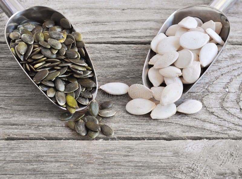 Pumpkin seeds peeled. stock photo. Image of healthy, salted - 65794400