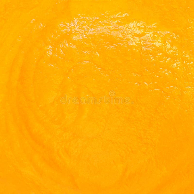 Pumpkin or Squash Cream Soup Texture As a Background. Autumn Cream-soup ...