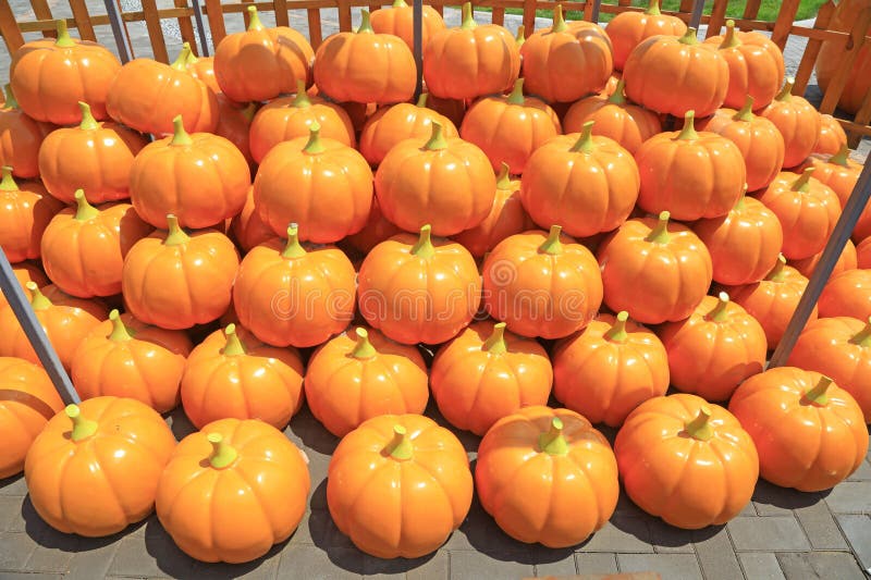 Pumpkin is Stacked Together Stock Photo - Image of piles, accumulation ...