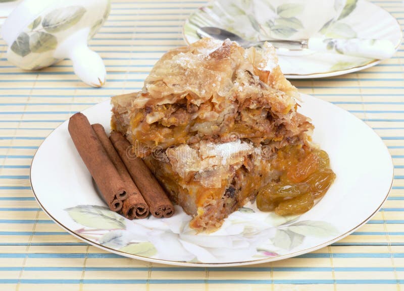 Pumpkin strudel stock photo. Image of portion, filo, autumn - 28872328