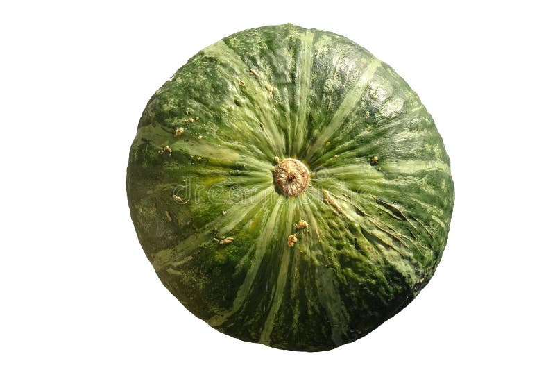 Pumpkin, Top View, Isolated on White Background Stock Photo - Image of ...