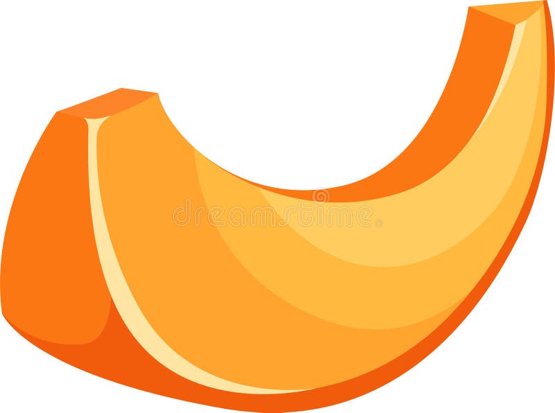 Pumpkin Vegetable Slice stock vector. Illustration of organic - 285205154