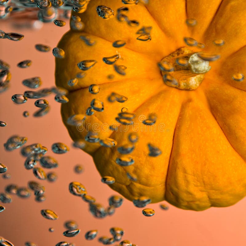 Pumpkin bubbles stock photo. Image of natural, orange - 81769414