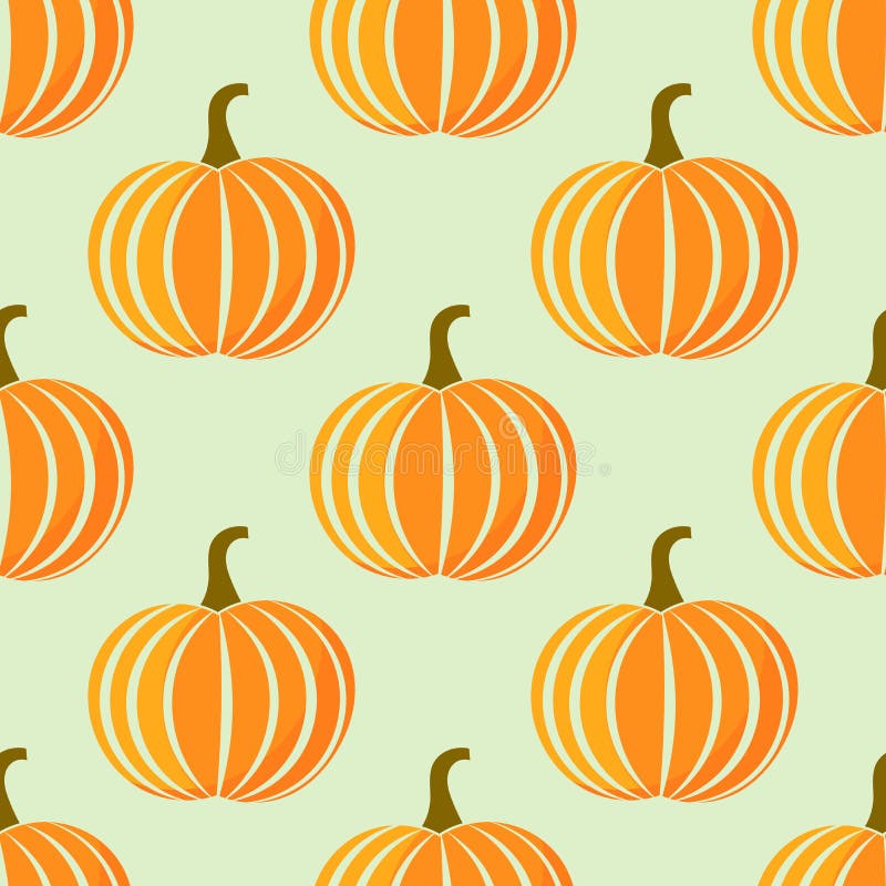 Pumpkins pattern vector stock vector. Illustration of nature - 81978621