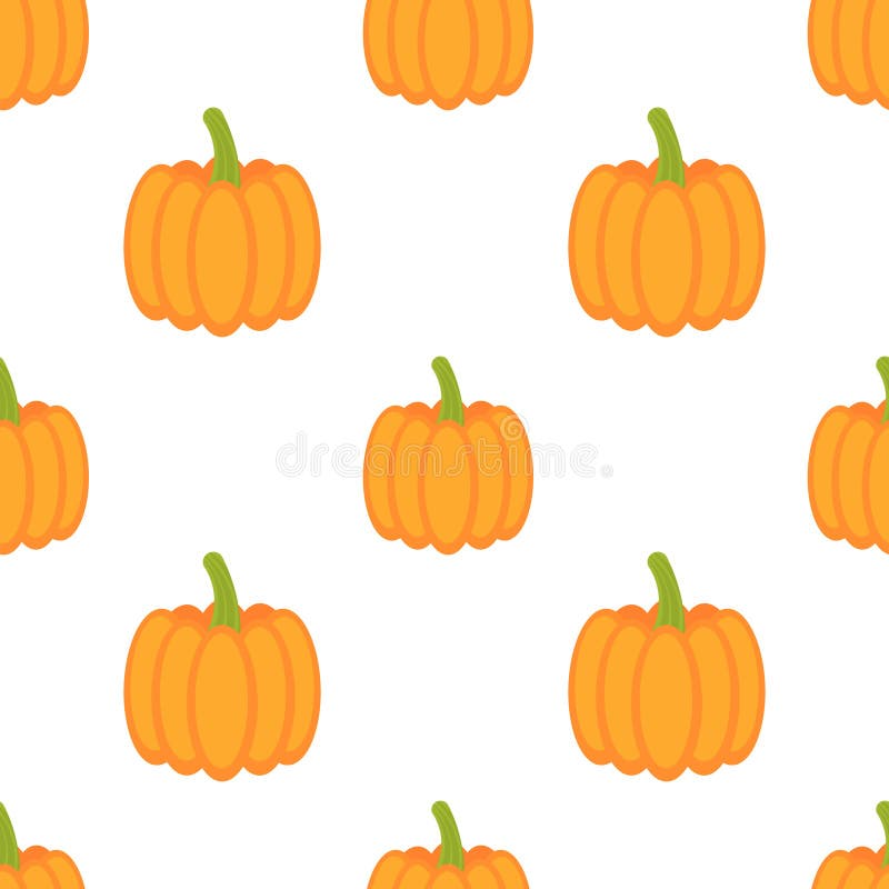 Pumpkins seamless pattern stock vector. Illustration of repetitive ...