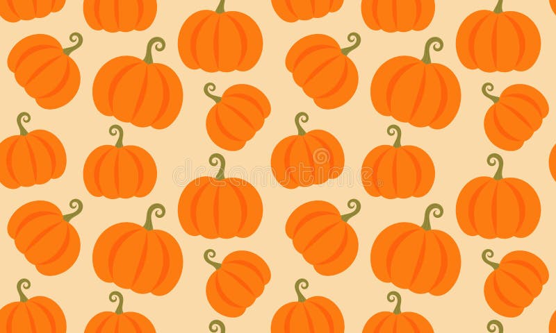 Pumpkins seamless pattern stock vector. Illustration of pumpkins ...