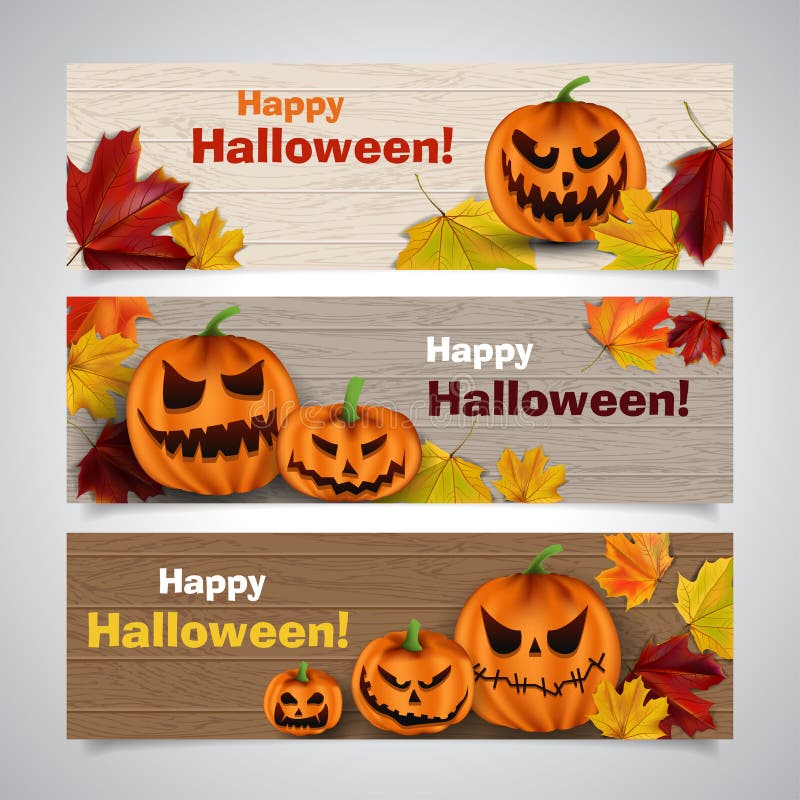 Halloween Headers stock illustration. Illustration of halloween - 9767351