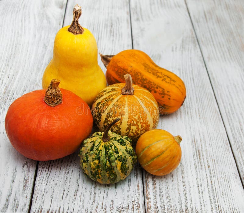 Pumpkins on the table stock image. Image of natural, fresh - 98774849