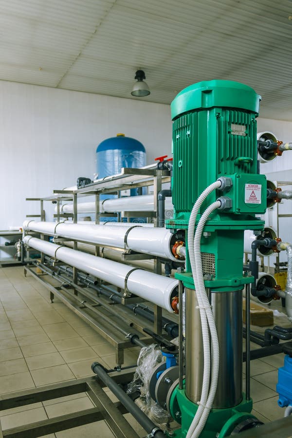 Pumps and Piping in Industrial Plant Stock Image - Image of tube ...