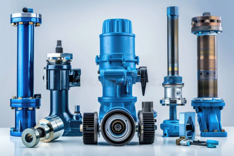 Pumps and Valves Used in Various Industrial Settings, Compact Design ...