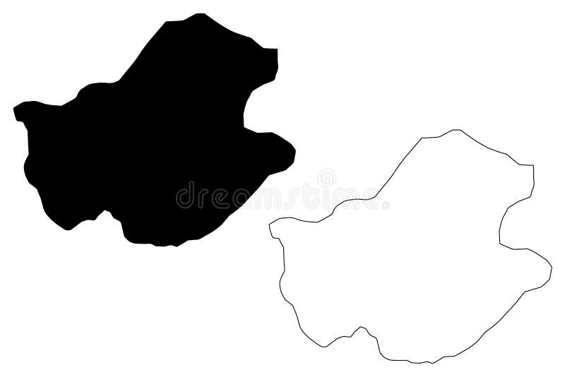Punakha District Districts of Bhutan, Kingdom of Bhutan Map Vector ...
