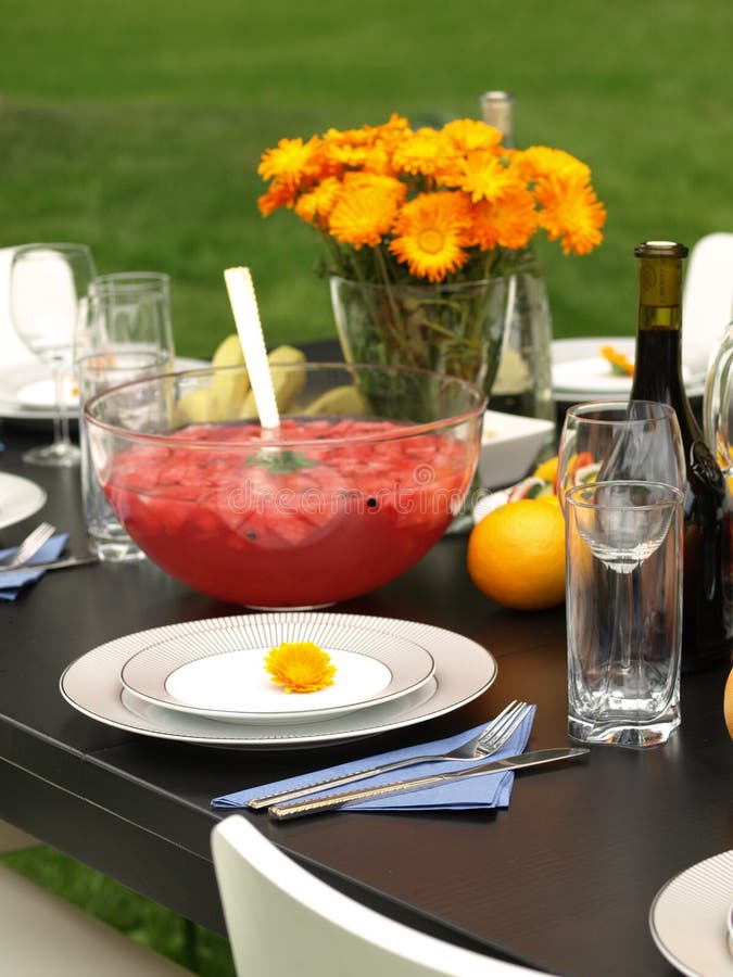 Punch stock photo. Image of cake, party, outdoor, dinner - 26069976