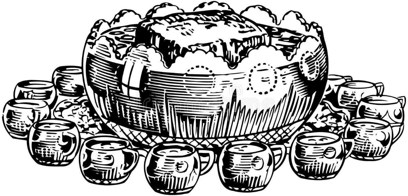 Punch Bowl Stock Illustrations – 1,404 Punch Bowl Stock Illustrations ...