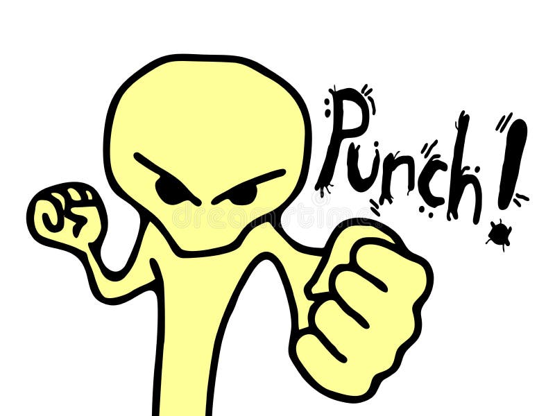 Punch cartoon stock vector. Illustration of puppet, golem - 236113329