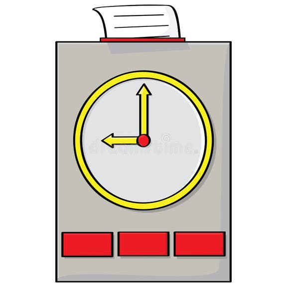 Punch Clock Stock Illustrations – 535 Punch Clock Stock Illustrations ...