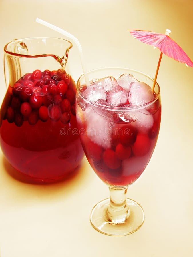 Punch Cocktail Drink with Fruit Stock Photo - Image of cocktail ...